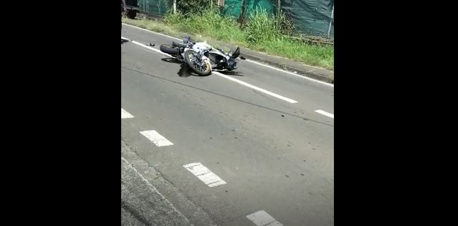 Un motard gravement blessé dans un accident au Lamentin